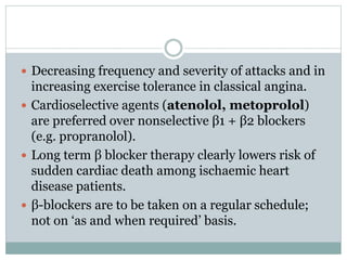 Pharmacology of Drugs used in Treatment of angina | PPTX