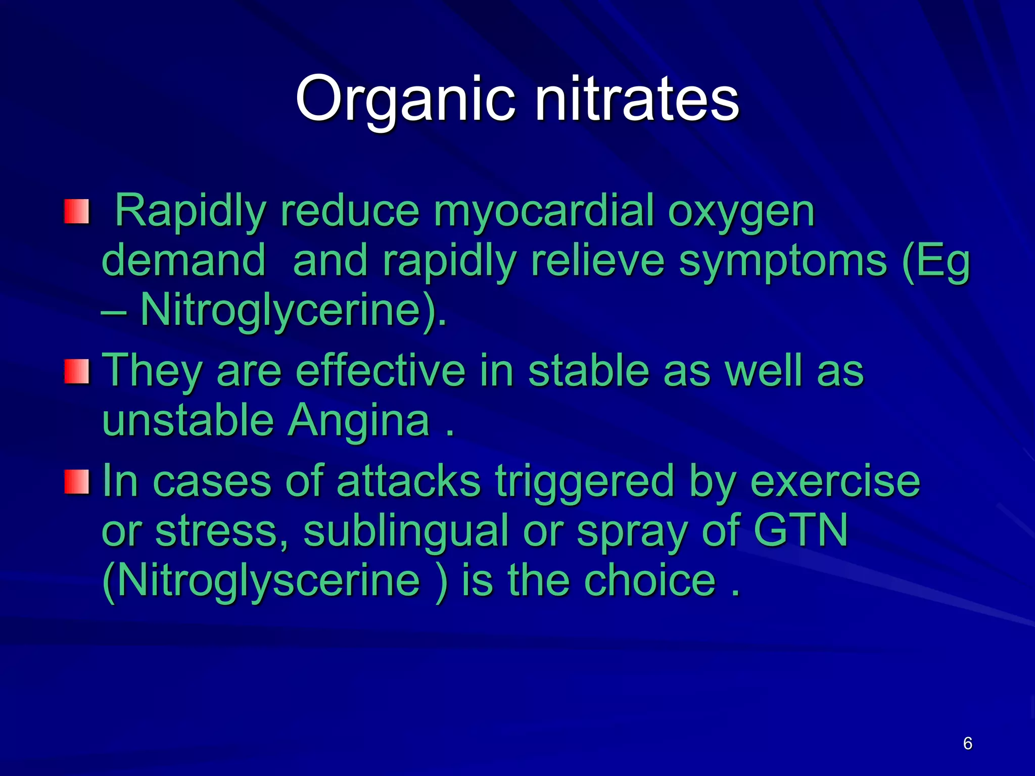 Anti anginal- Anti platelet- Respiratory drugs.pptx