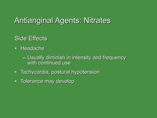 Antianginal agents | PPT
