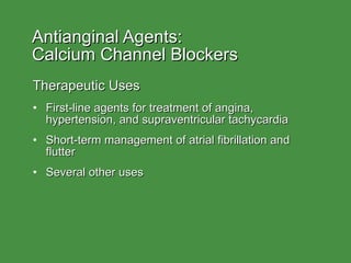 Antianginal agents | PPT