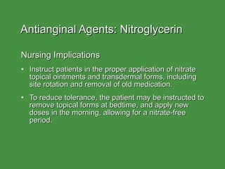 Antianginal agents | PPT