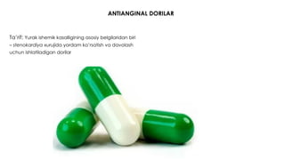 Antianginal dorilar, yurak qon tomir.docx