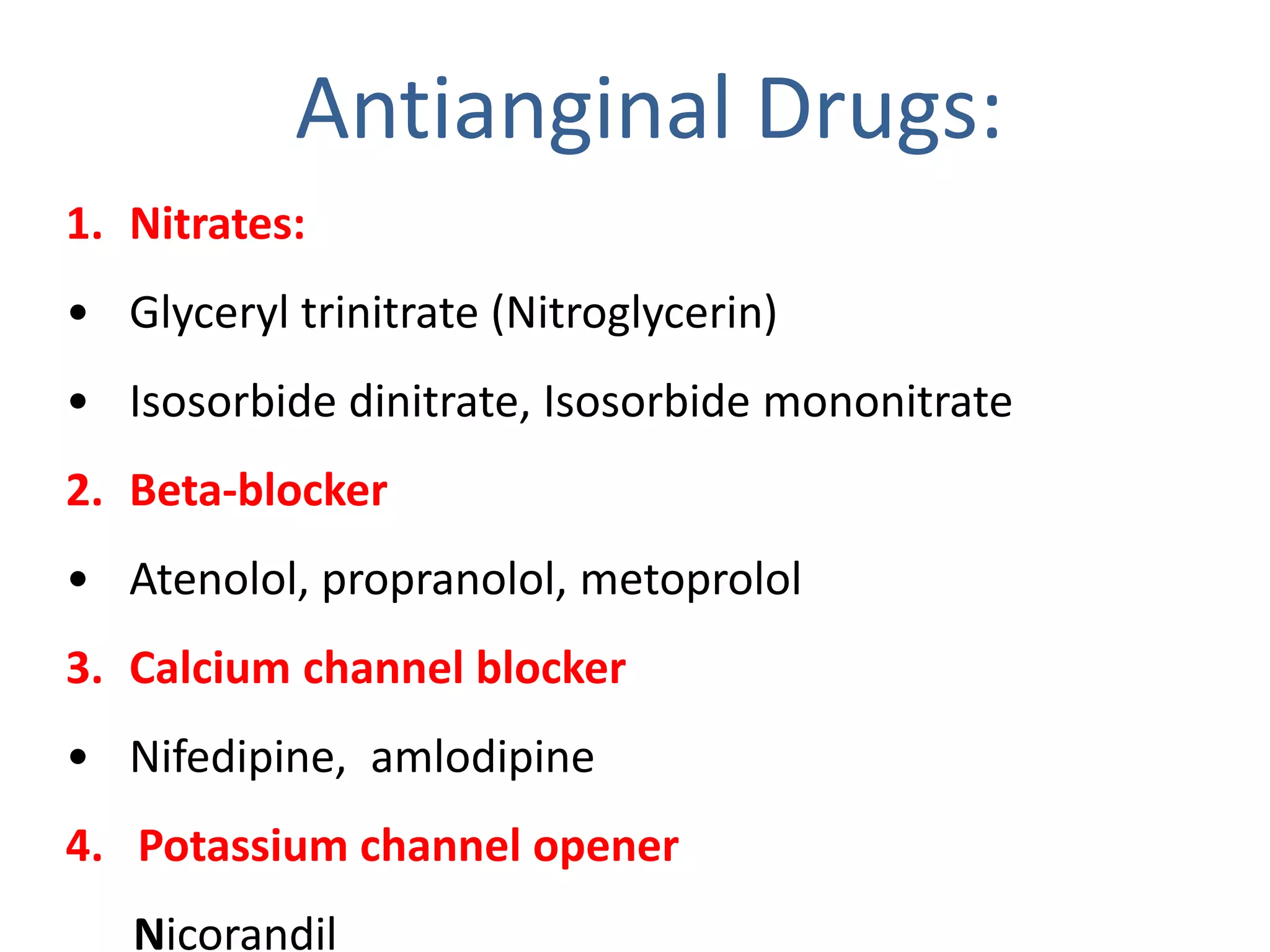 Antianginal drug | PPTX