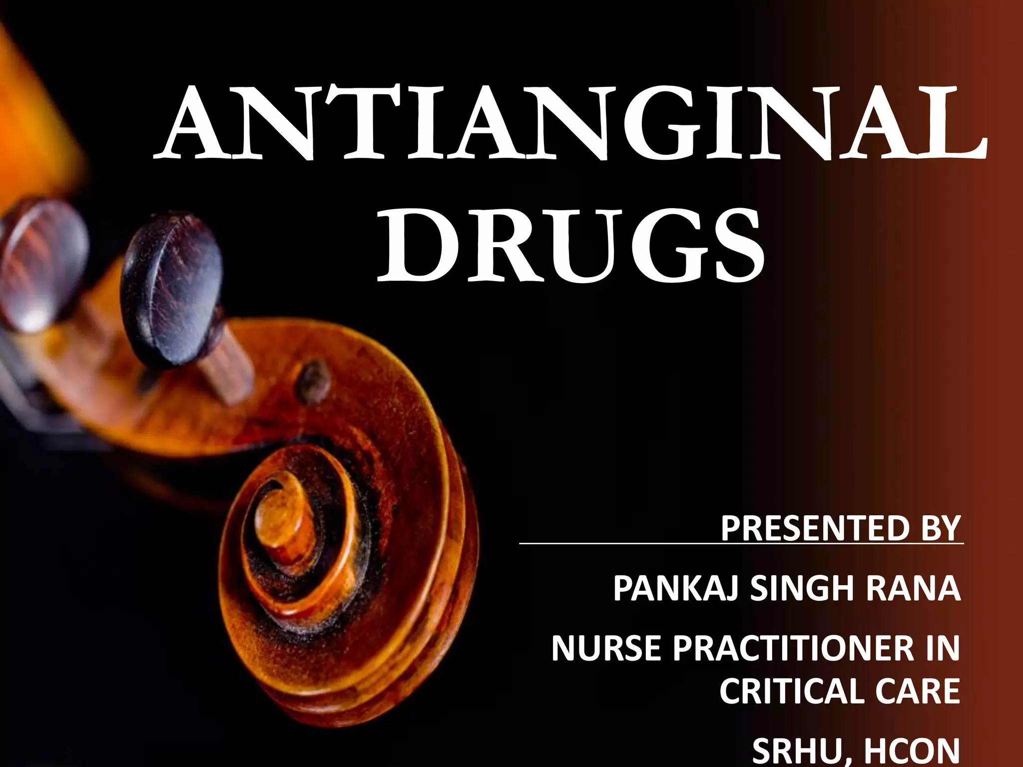 Antianginal drug | PPTX