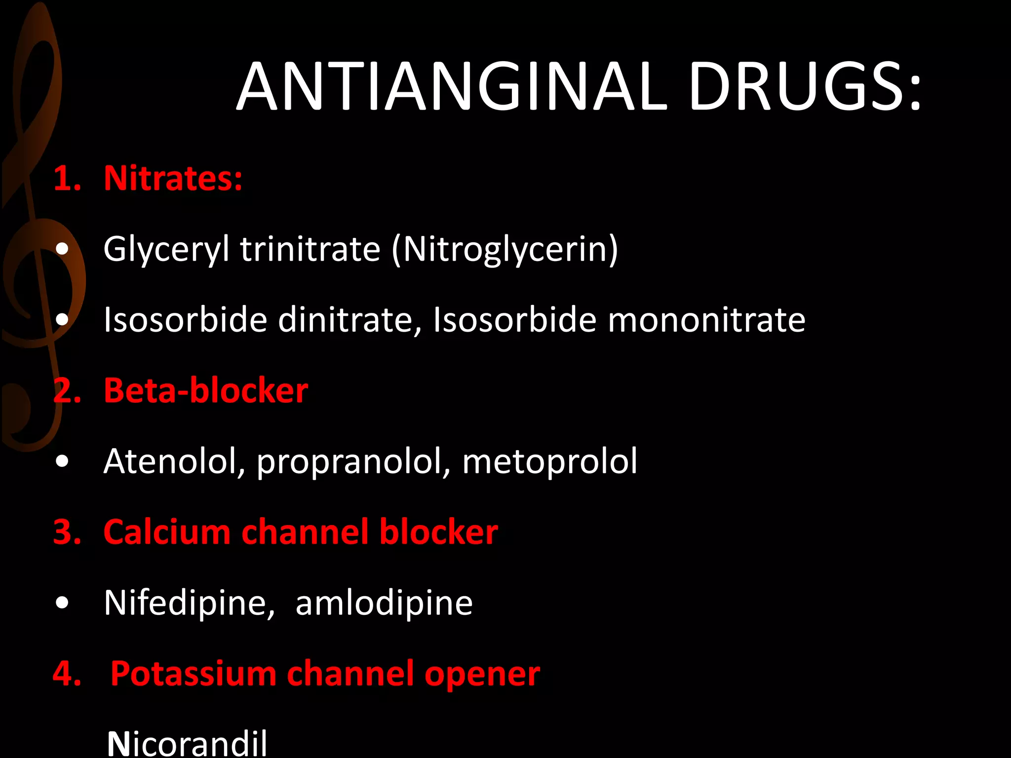 Antianginal drug | PPTX