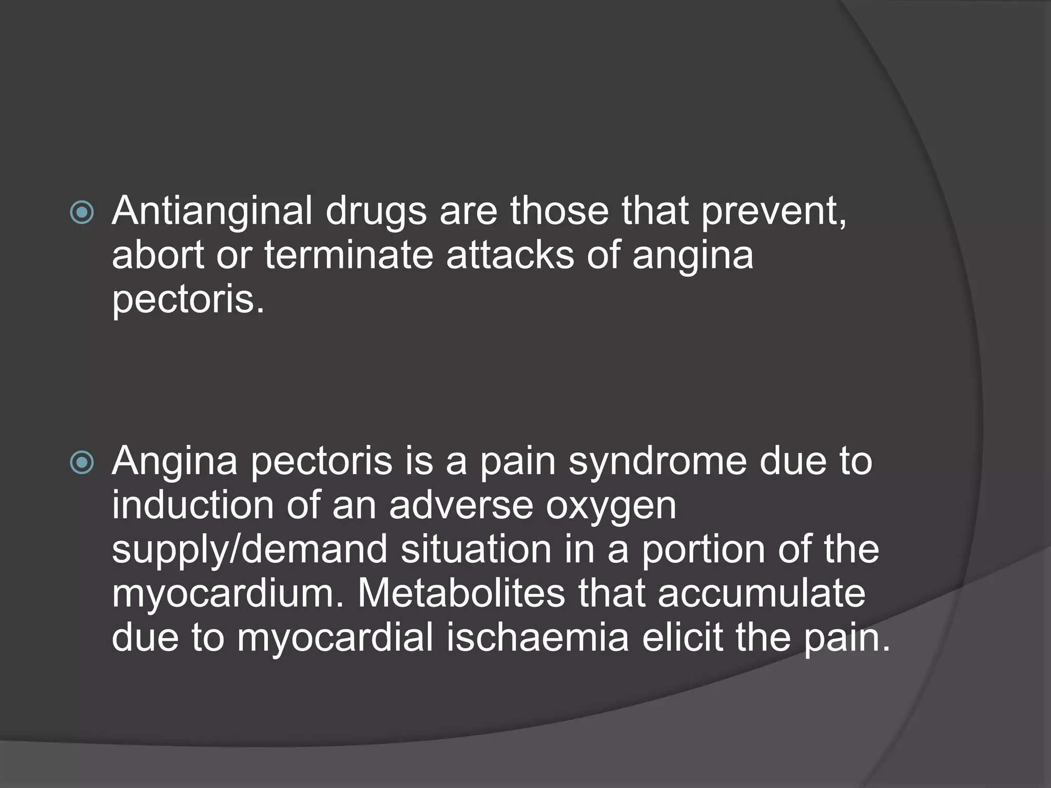 Antianginal drugs | PPT