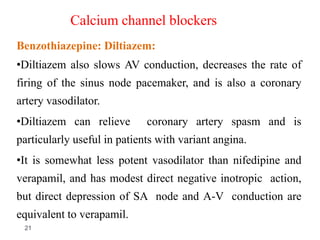 Antianginal drugs | PPT