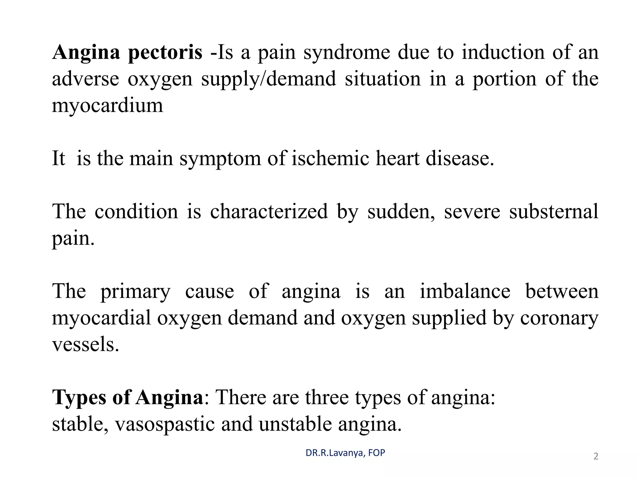 Antianginal drugs | PPT