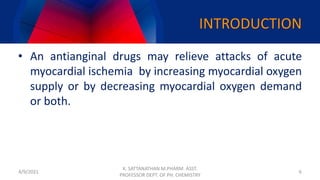Anti anginal drugs | PPTX