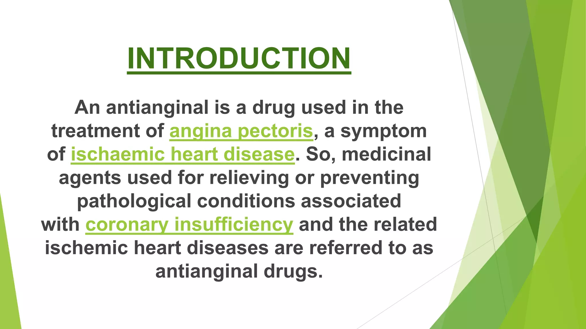 Antianginal drugs | PPTX