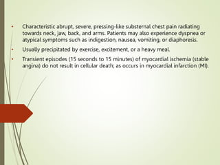 anti anginal drugs and side affect and Symptoms | PPT