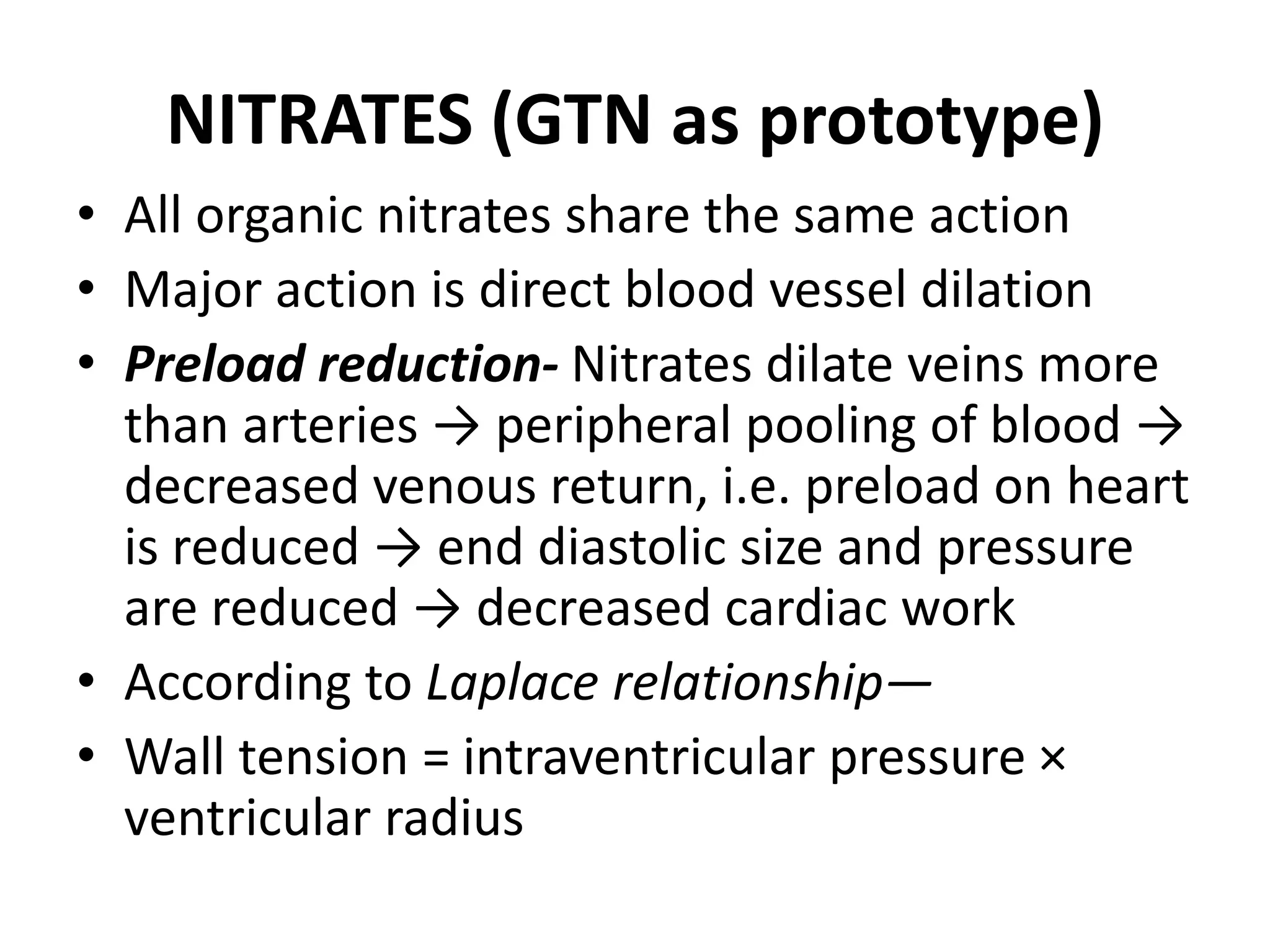 Antianginal Drugs Pharmacology 5th sem B.Pharm.pptx | Heart and ...
