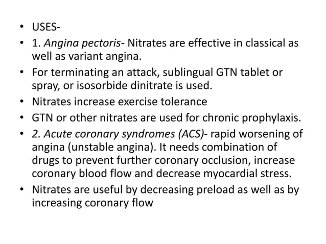 Antianginal Drugs Pharmacology 5th sem B.Pharm.pptx | Heart and ...