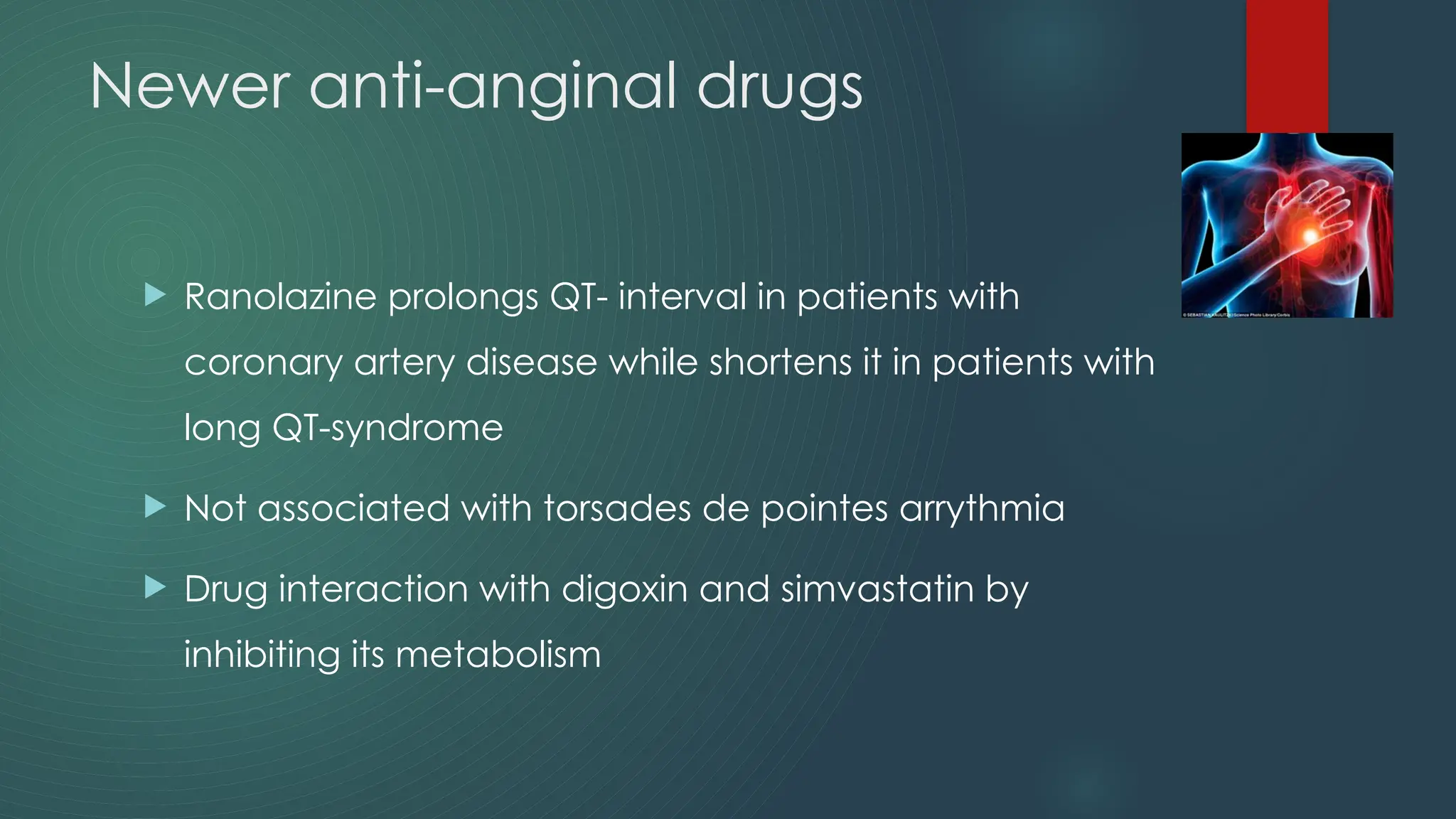 Pharmacology: Drugs used in Angina pectoris | PPTX