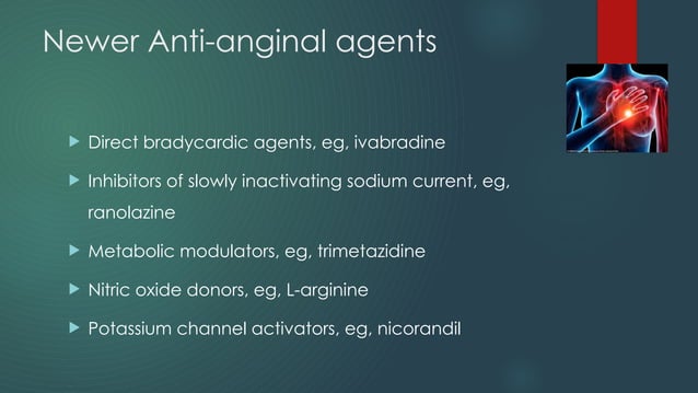 Pharmacology: Drugs used in Angina pectoris | PPTX | Heart and ...