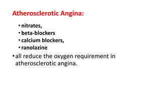 Pharmacology - Treatment used in angina.pdf