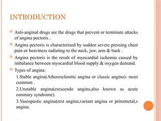 Antianginal drugs...................pptx