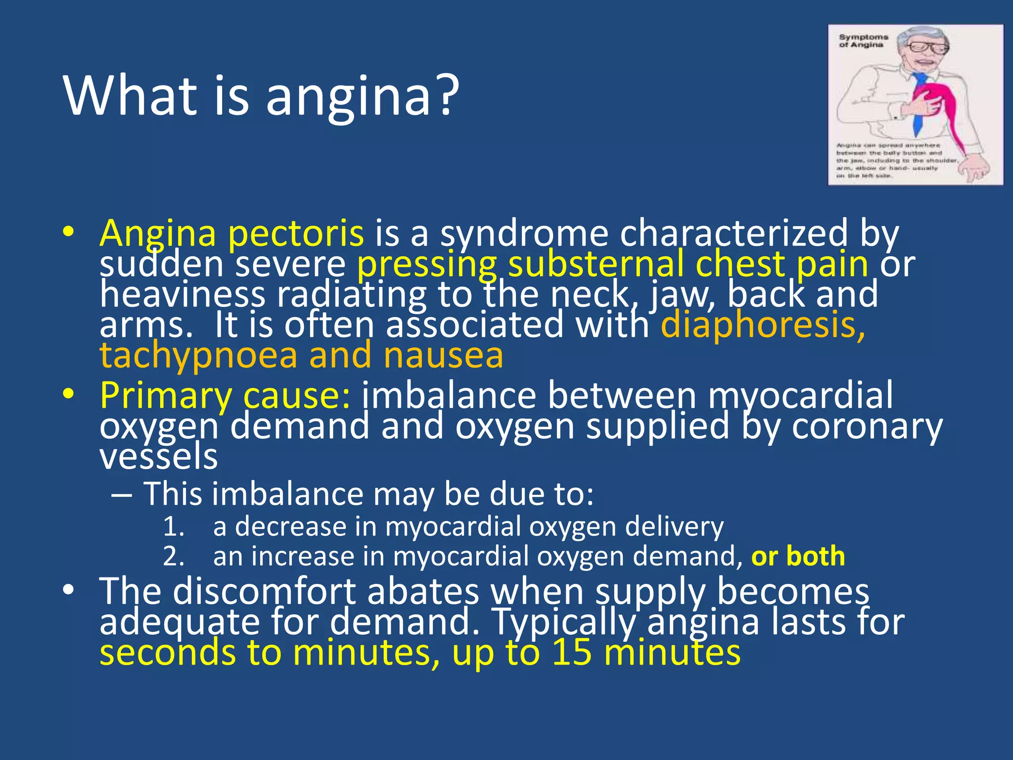 Antianginal drugs and drugs used in ischaemia - drdhriti | PPTX