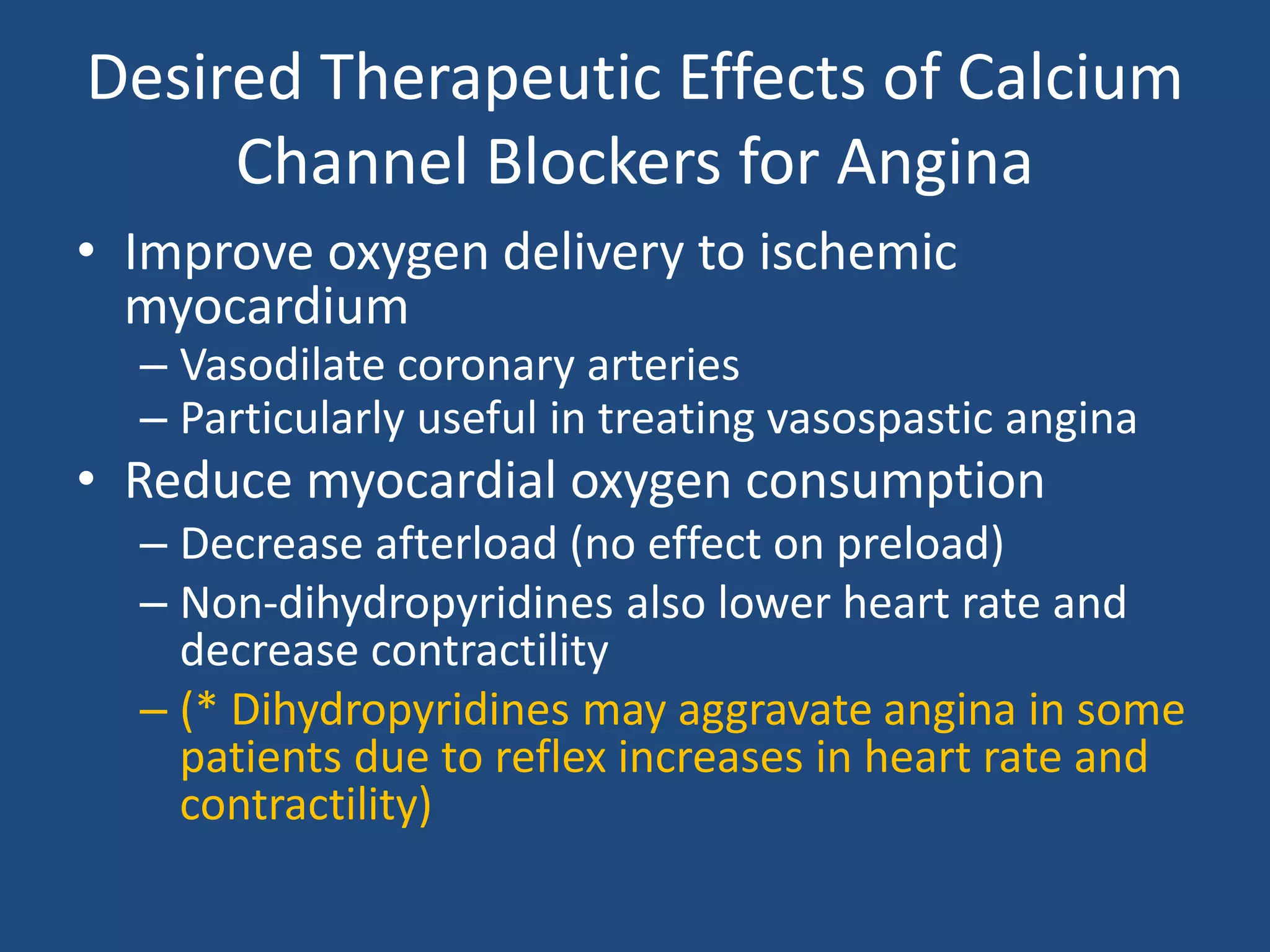 Antianginal drugs and drugs used in ischaemia - drdhriti | PPTX