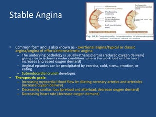 Antianginal drugs and drugs used in ischaemia - drdhriti | PPTX