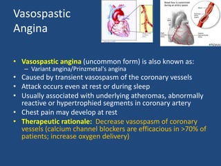 Antianginal drugs and drugs used in ischaemia - drdhriti | PPTX
