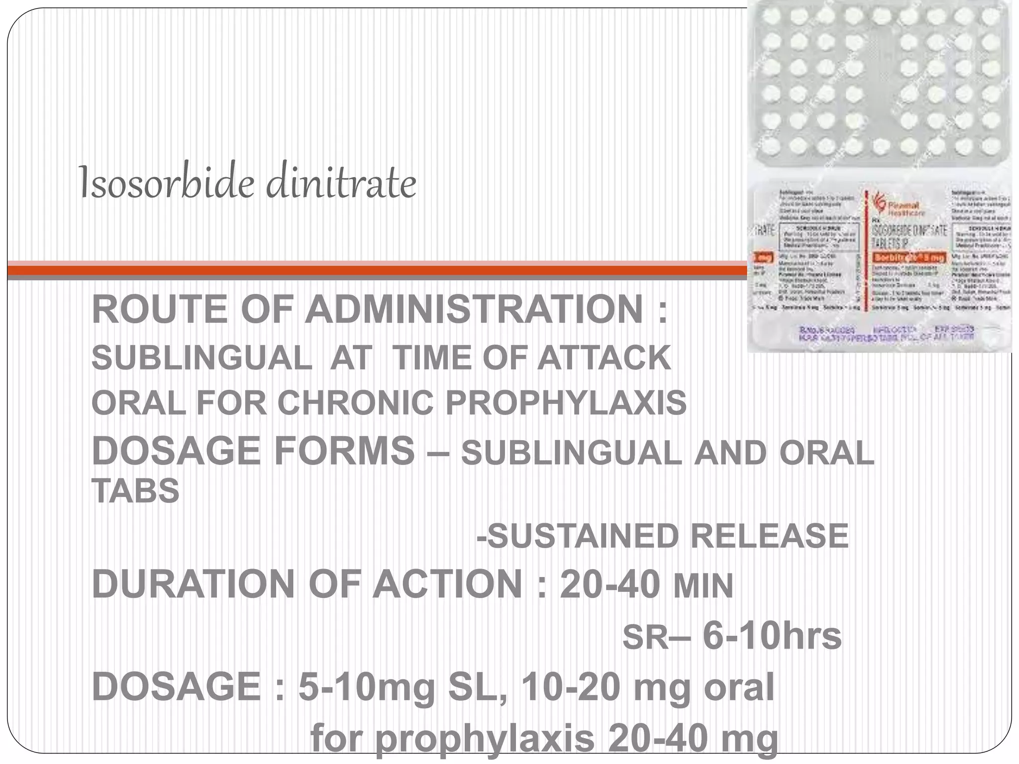 Anti anginal drugs ppt by Dr Sharvani Pai (intern at Goa Medical ...