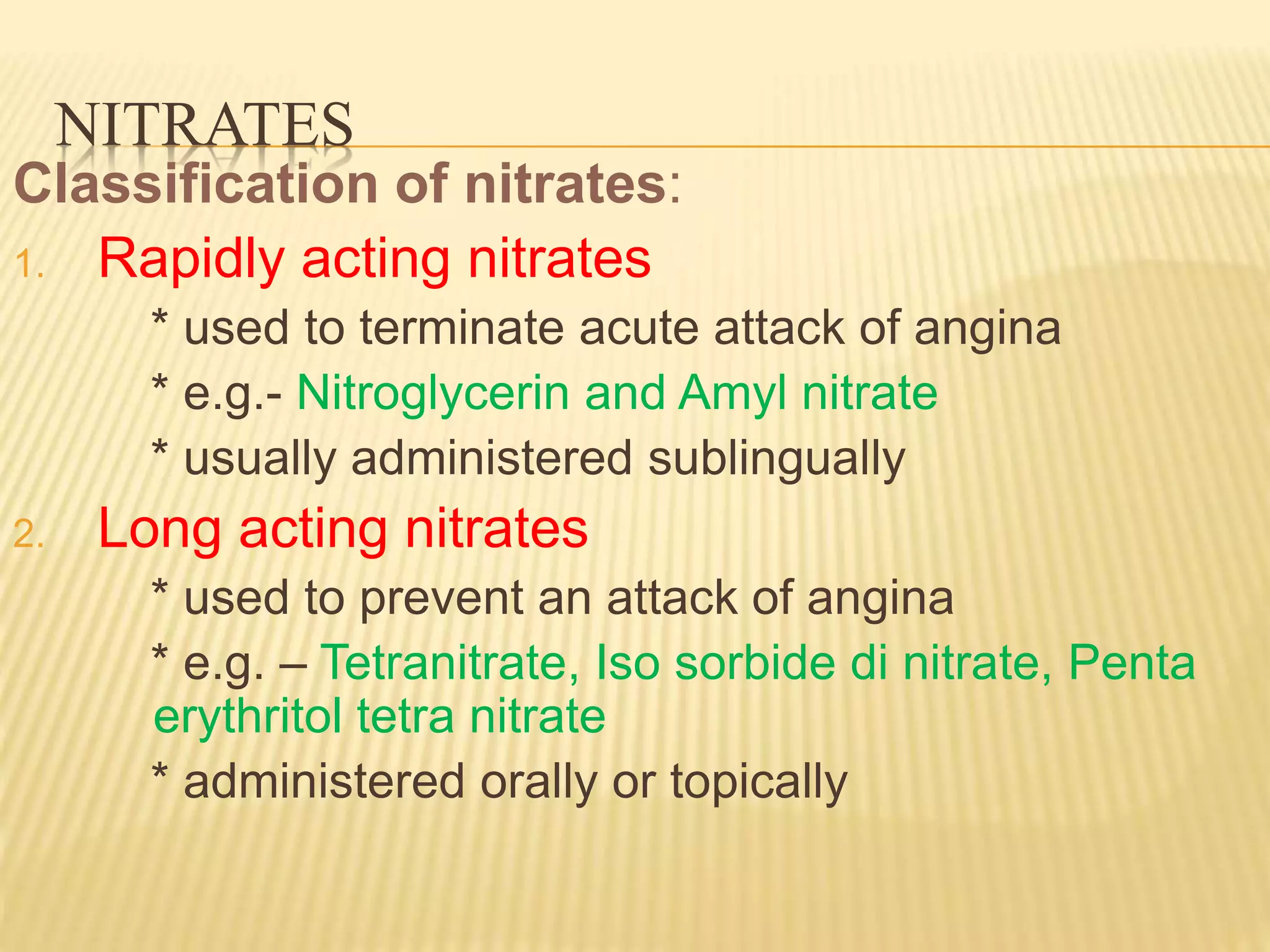 Antianginals - pharmacology | PPTX