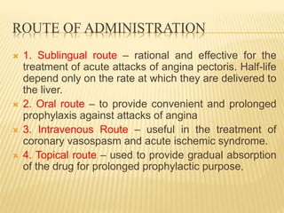 Antianginals - pharmacology | PPTX