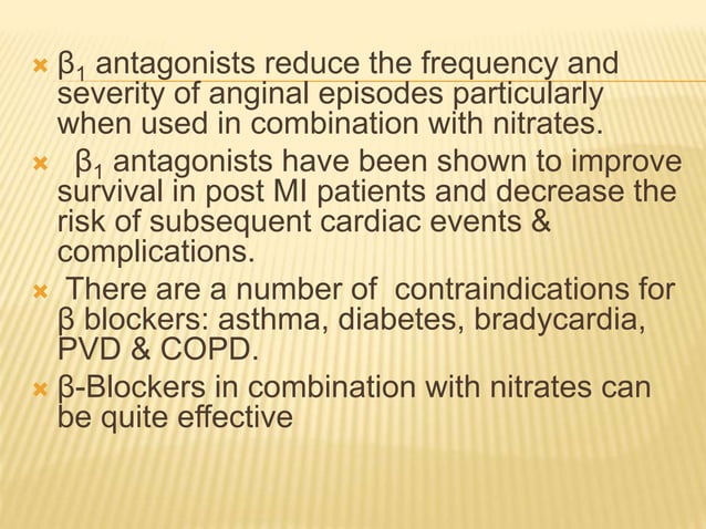 Antianginals - pharmacology | PPTX