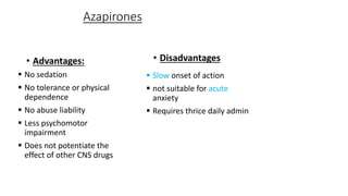 Antianxiety agents | PPTX