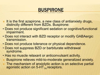 Antianxiety agents | PPTX