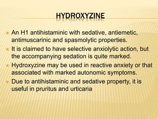 Antianxiety agents | PPTX