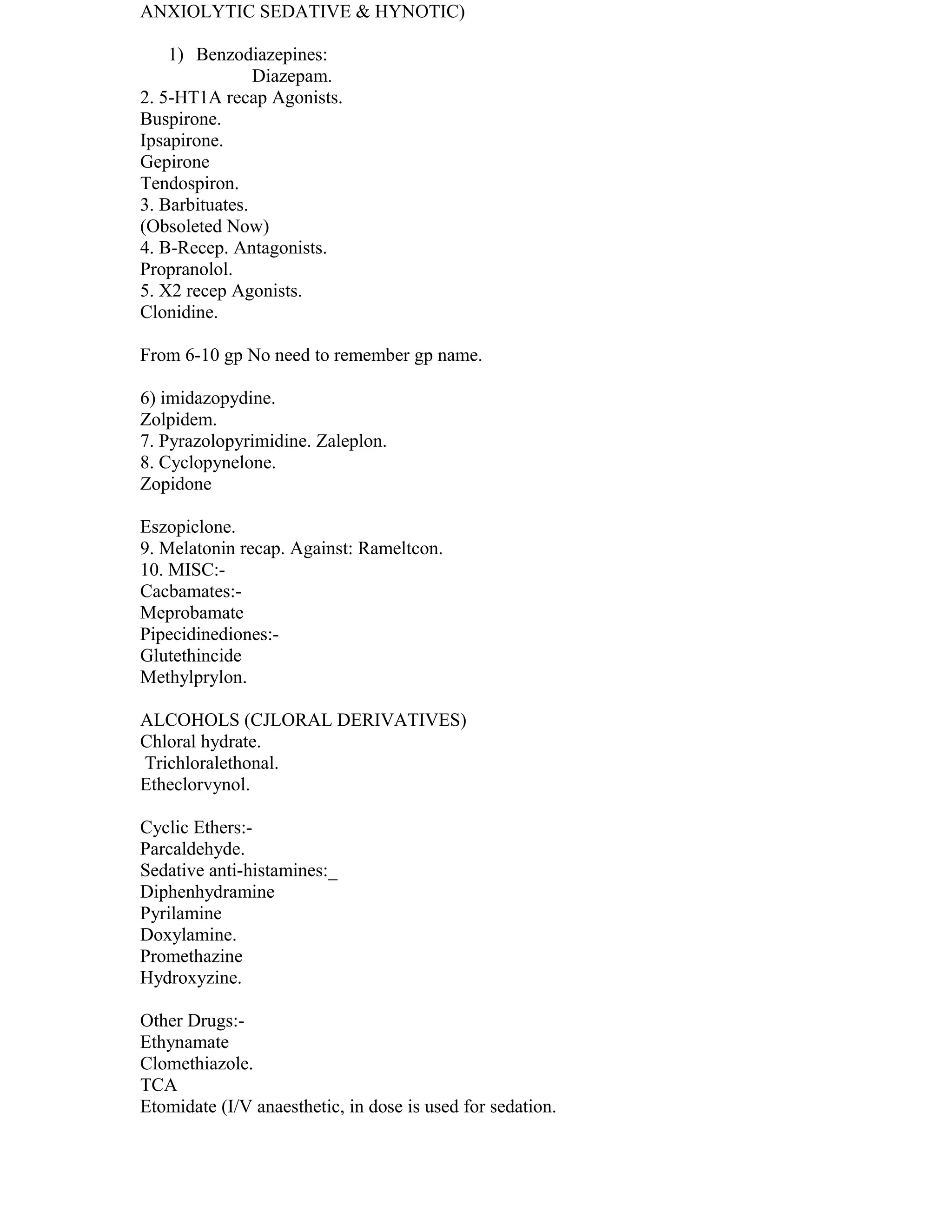 Anti anxiety drugs | DOC
