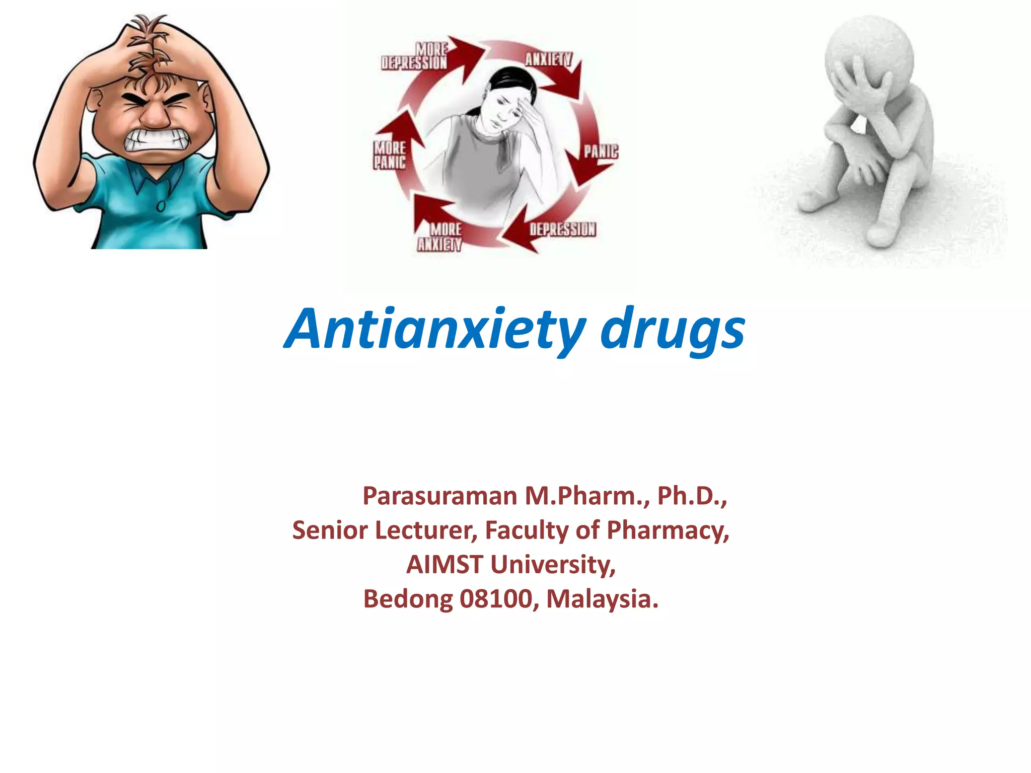 Antianxiety drugs | PPTX