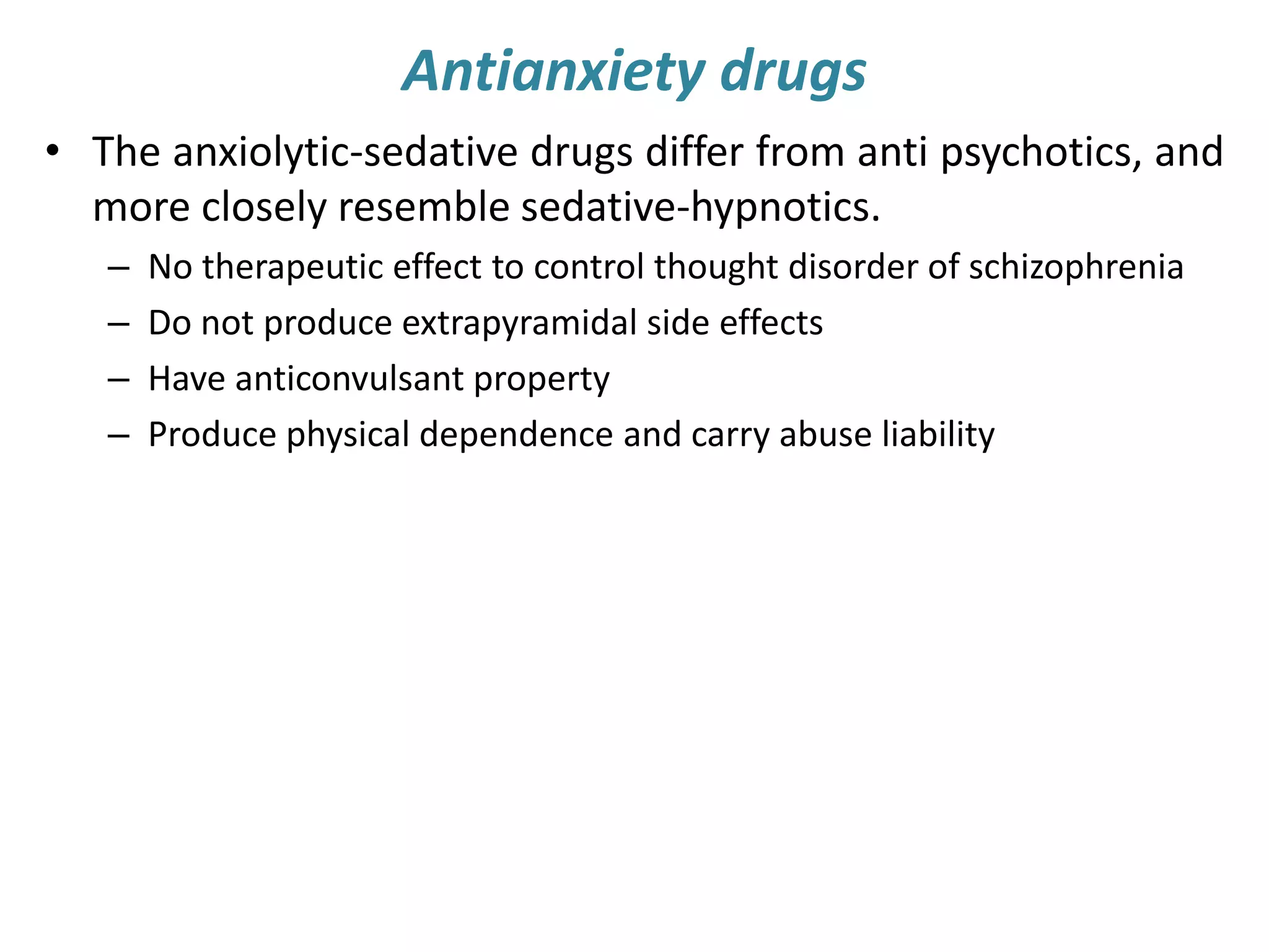 Antianxiety drugs | PPTX