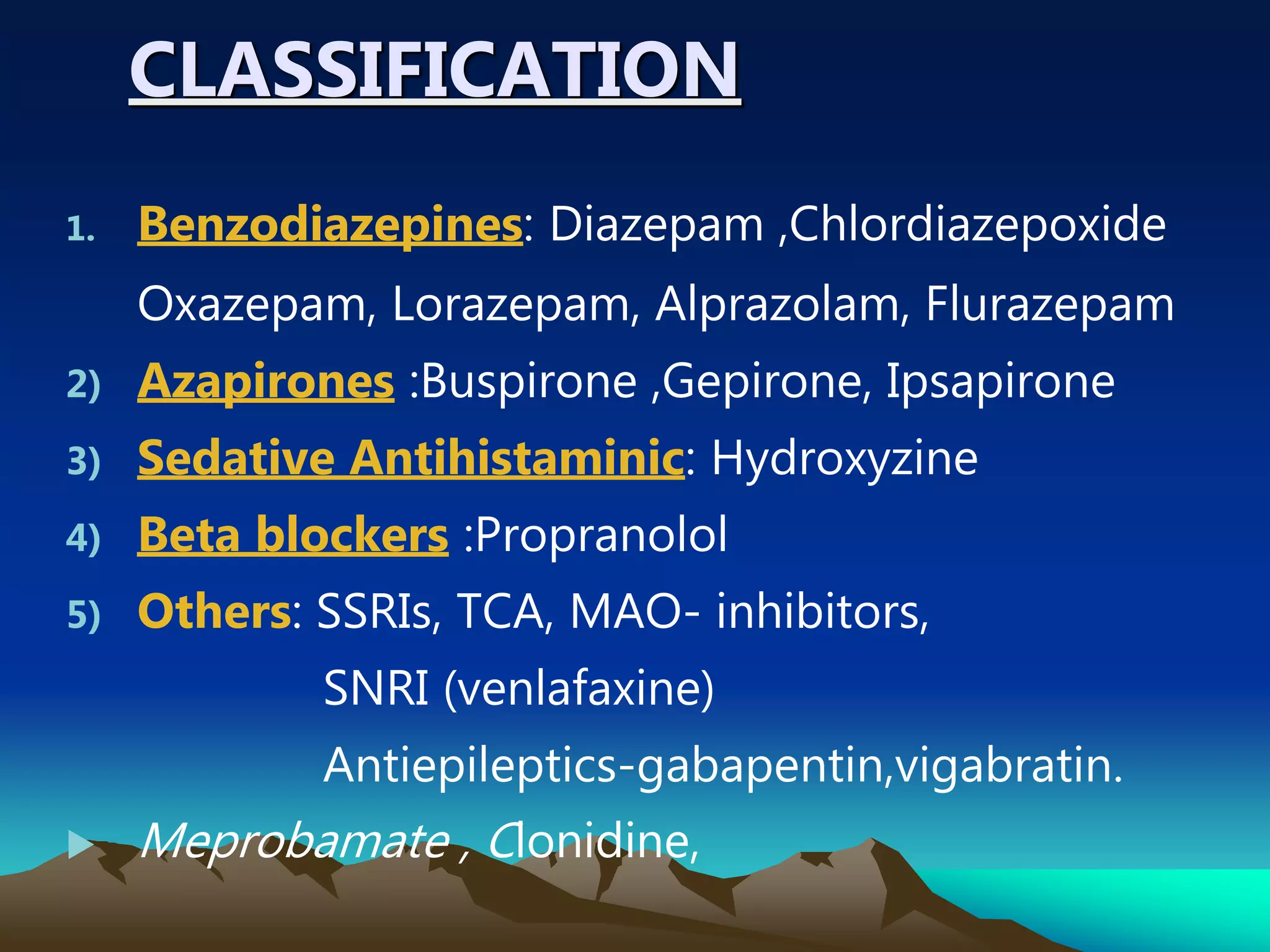 Antianxietydrugs 160402025443 | PPTX
