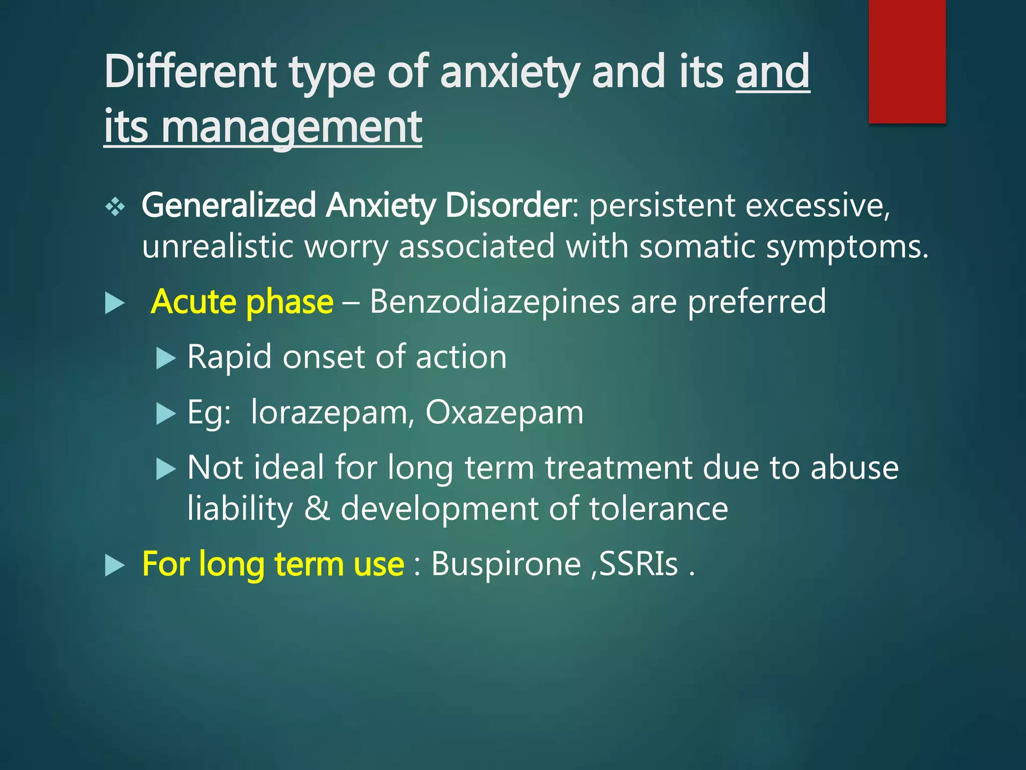 Anti-anxiety drugs | PPTX