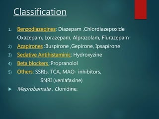 Anti-anxiety drugs | PPT