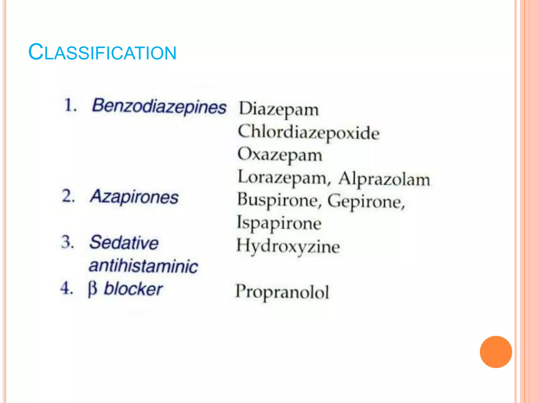 Antianxiety drugs pharmacology | PPTX