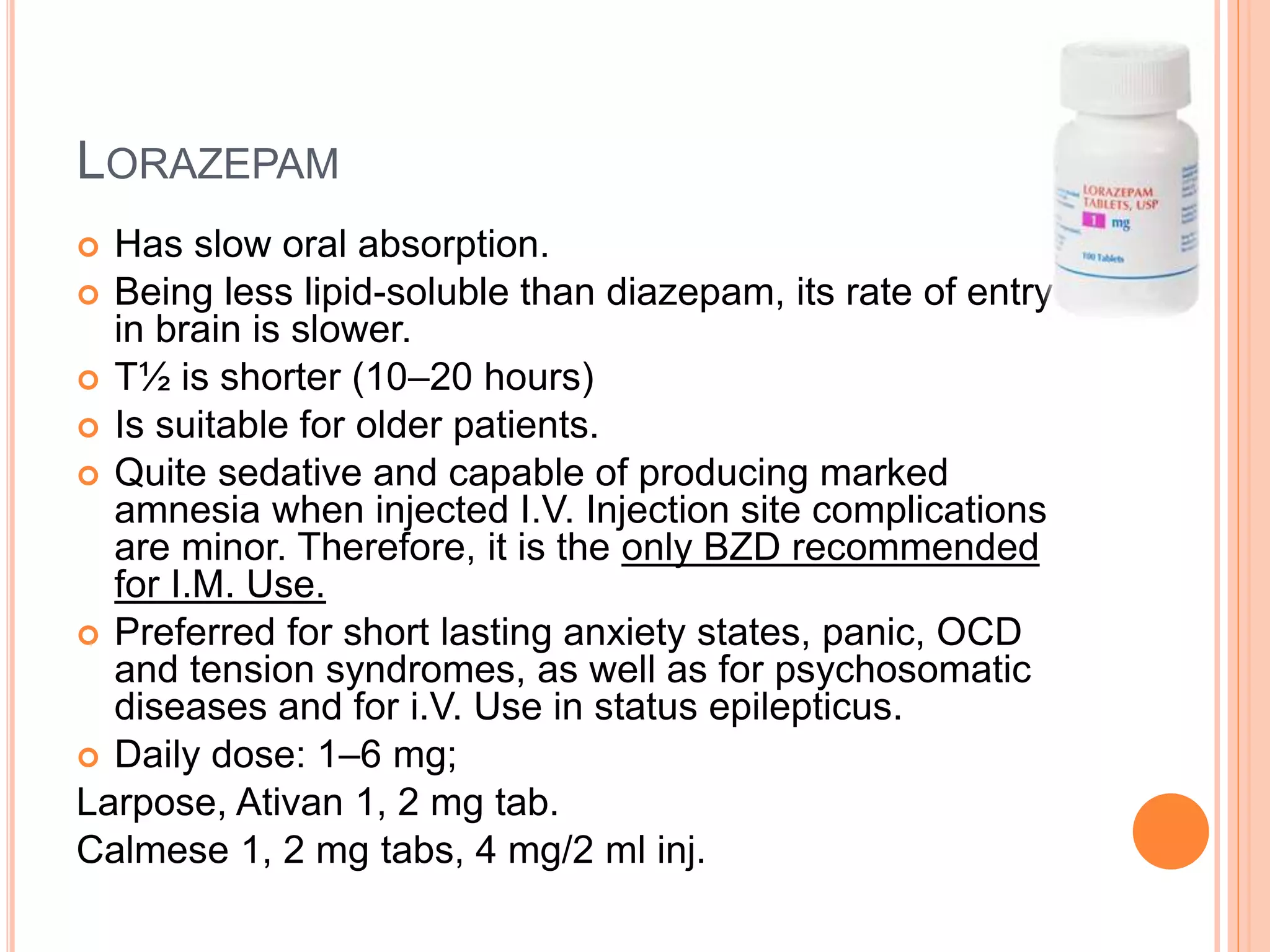 Antianxiety drugs pharmacology | PPTX