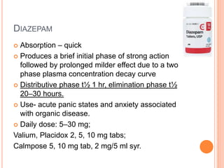 Antianxiety drugs pharmacology | PPTX