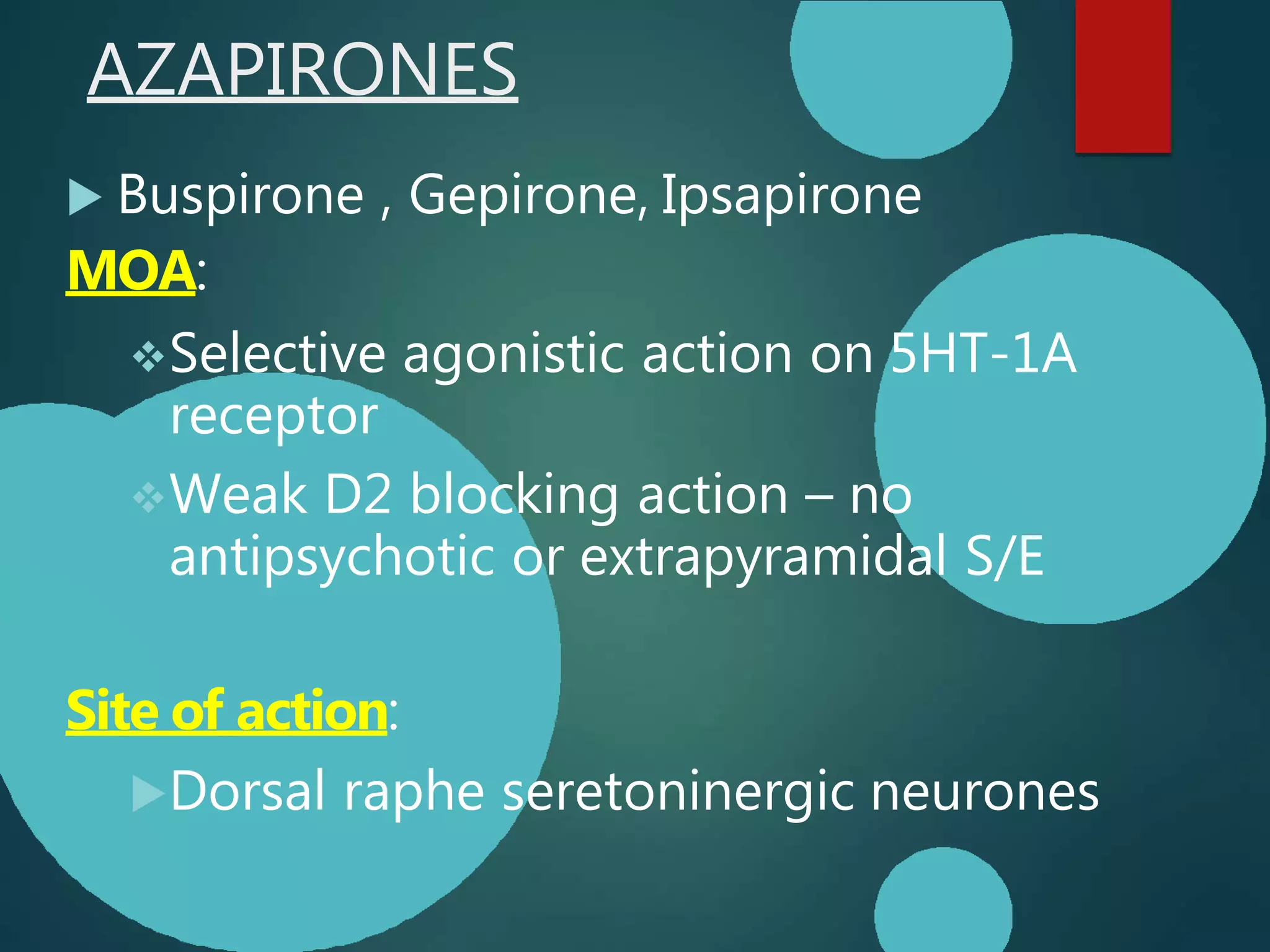 Anti-Anxiety drugs | PDF