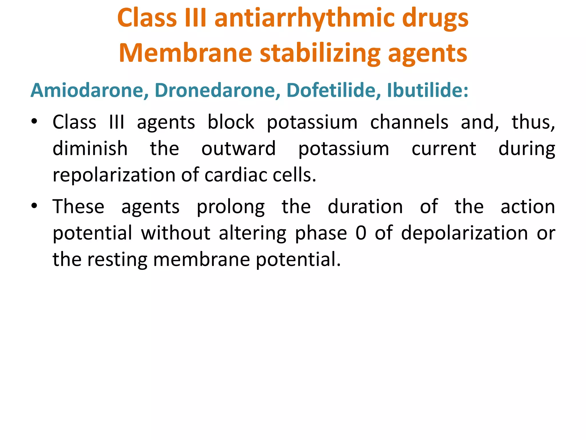 Antiarrhythmic agent | PPTX