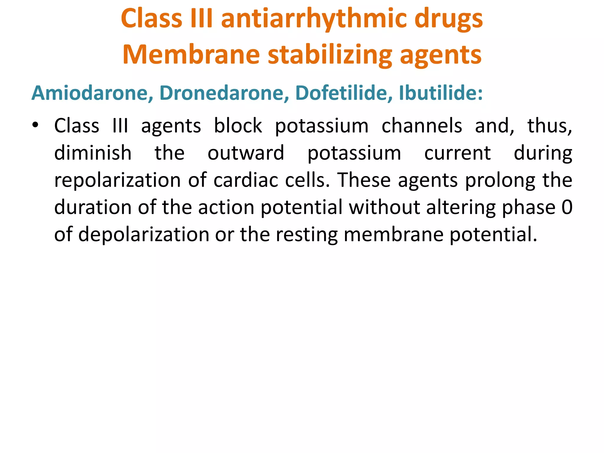 Antiarrhythmic agent | PPTX