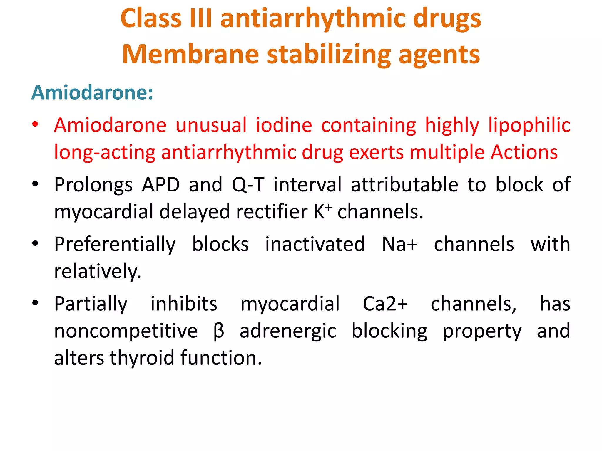 Antiarrhythmic agent | PPTX