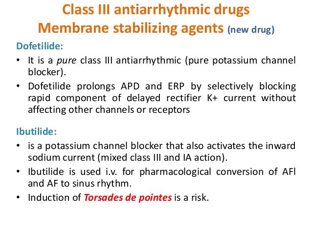 Antiarrhythmic agent