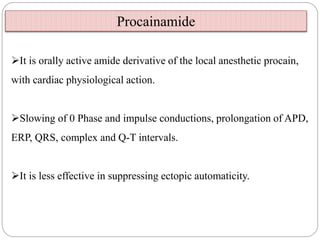 Antiarrhythmic agent | PPTX