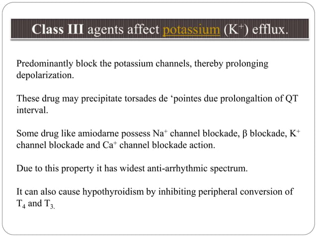 Antiarrhythmic agent | PPT