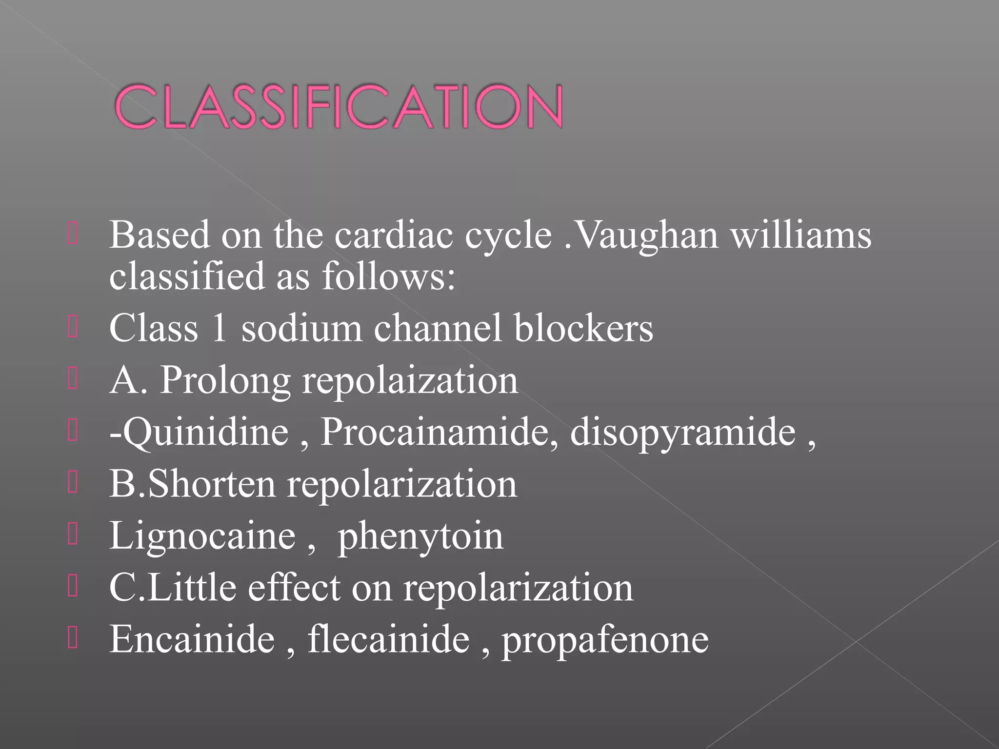 Anti arrhythmic drug for B. Sc Nursing Students | PPT