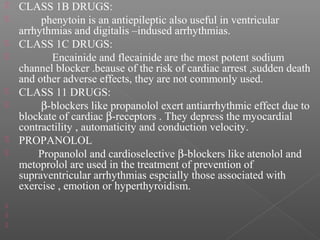 Anti arrhythmic drug for B. Sc Nursing Students | PPT